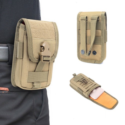 Outdoor Molle Pouch Cell Phone Holder Holster Pouch Waist Bags EDC ...