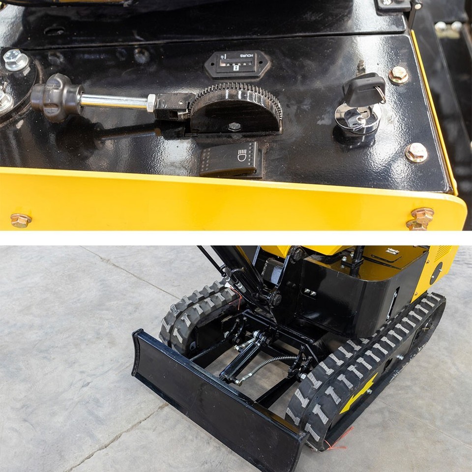 One Ton Mini Excavator Track Digger with Kubota Diesel Engine | eBay