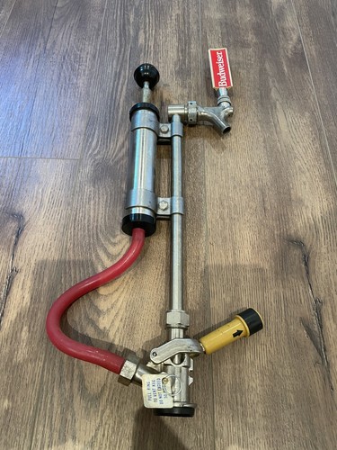 VINTAGE BUDWEISER MICRO MATIC HEAVY DUTY BEER KEG TAP WITH PUMP AND ...