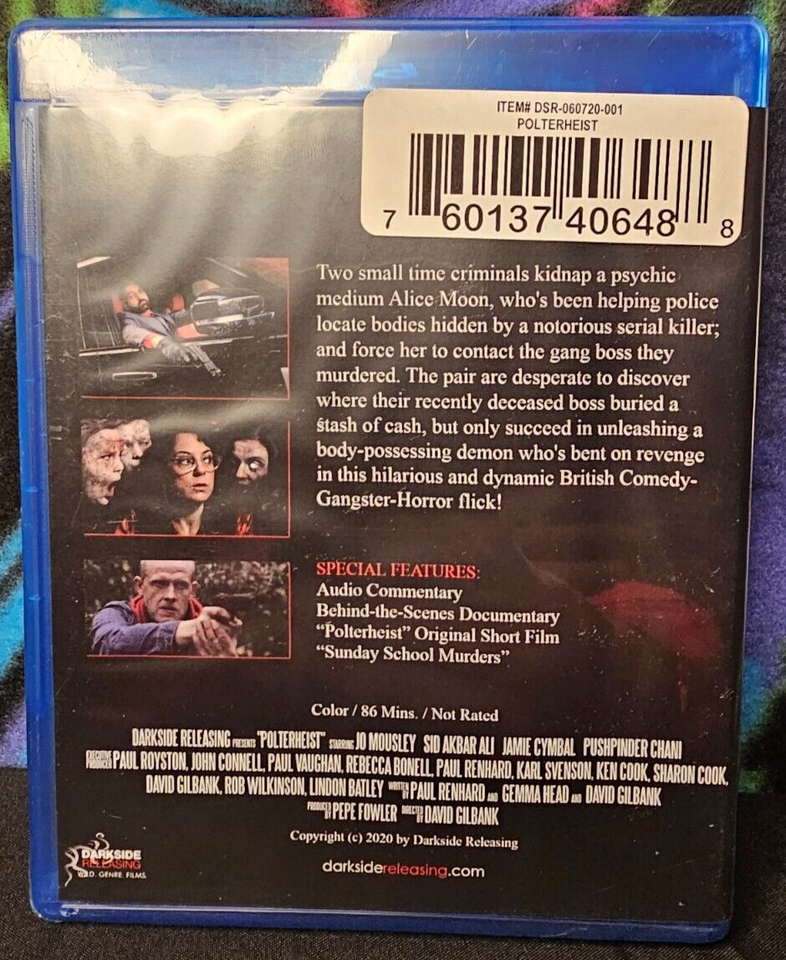 Polterheist (Blu-ray, 2020) Jo Mousley, Sid Akbar Ali, Jamie Cymbal ...
