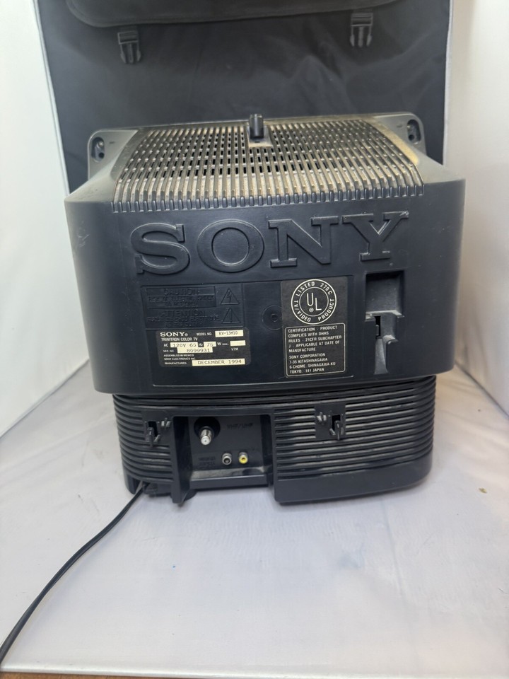 Sony Trinitron KV-13M10 13" CRT TV Retro Gaming TV No Remote | eBay
