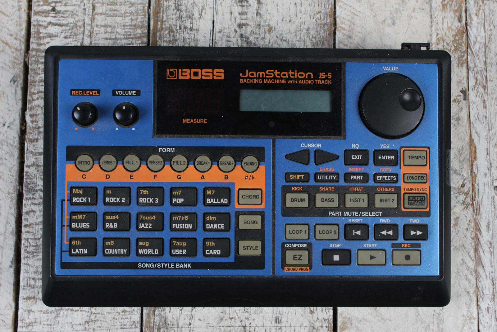 Boss Js-5 JamStation Jam Station Rhythm Backing Jamming Drum Machine ...