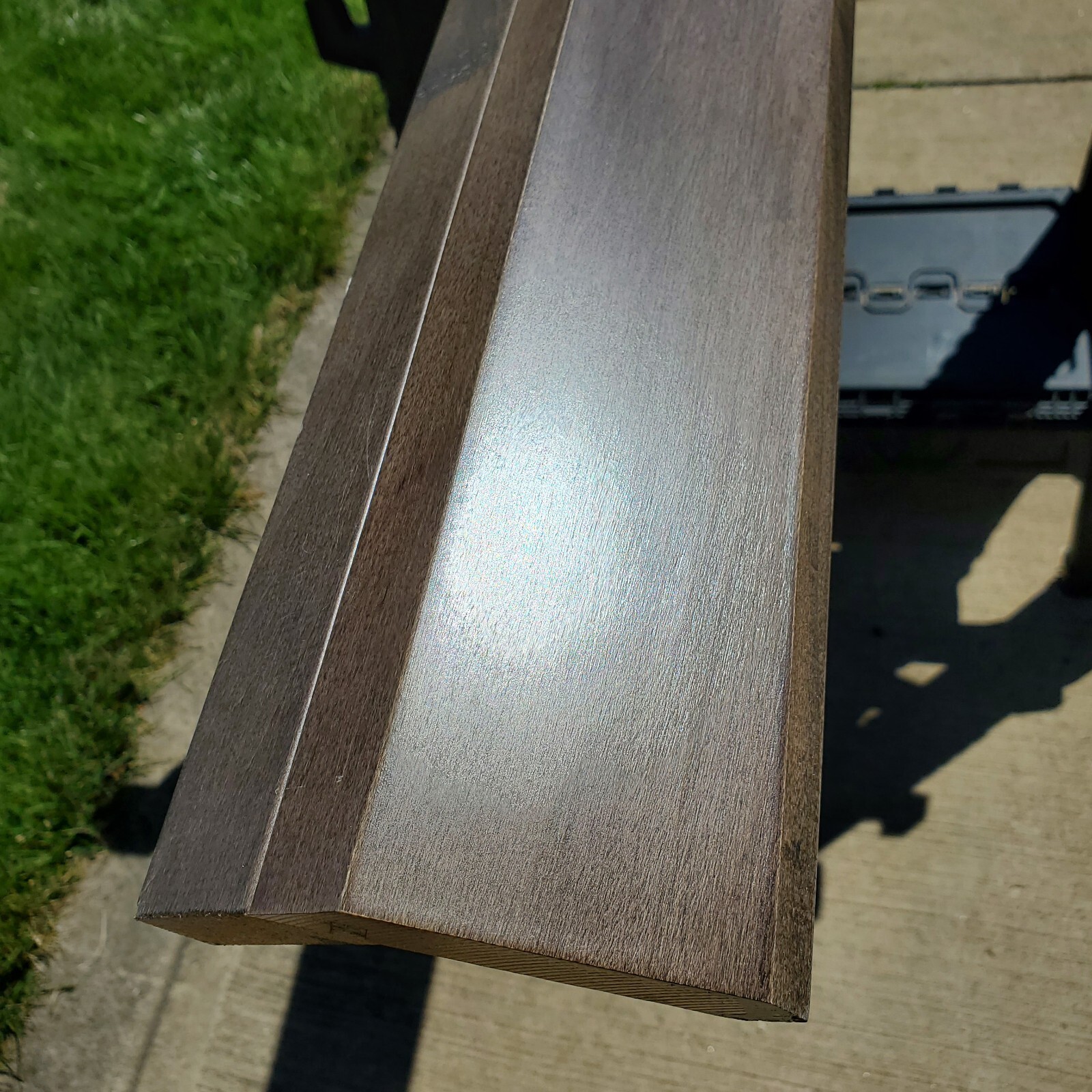 Wood Crown Molding, Angle Face Mount by Kraftmaid in molasses maple ...