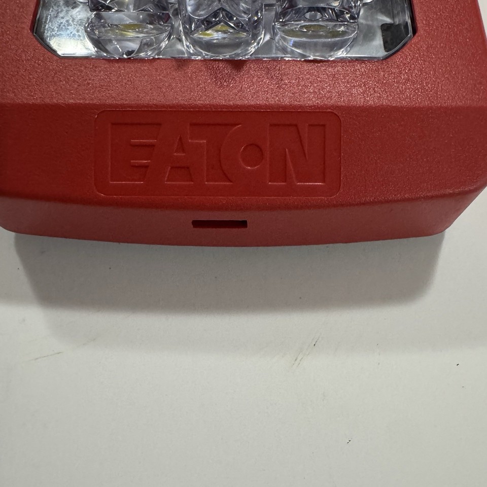 Eaton Elhs Fire Alarm Device Red Wheelock Audible & Visual Alarm No ...