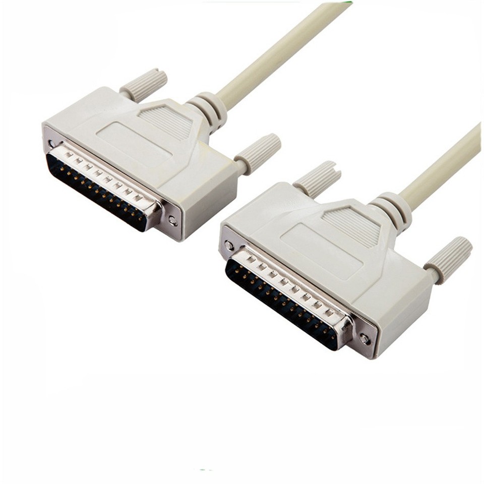 5FT DB25 Multi Purpose Serial/Parallel Paralle Straight-Thru Extension ...