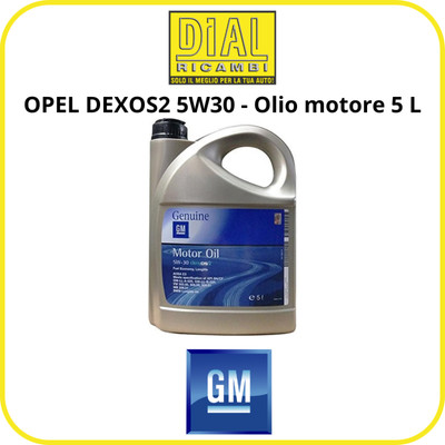OPEL DEXOS2 5W30 – Olio motore 5L | Originale Opel GM | Olio Sintetico ...