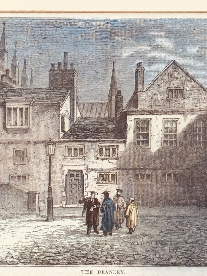 The Deanery Westminster Abbey London Print 9.75”x11” | eBay