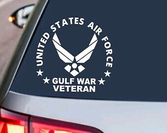AIR FORCE - GULF WAR VETERAN DECAL USAF Military Sticker - Car Truck ...