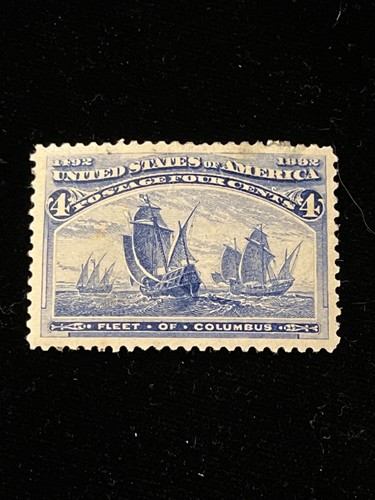 US Stamp # 233. 4 Cent. MH. disturbed gum. Great Color. Make Offers ...