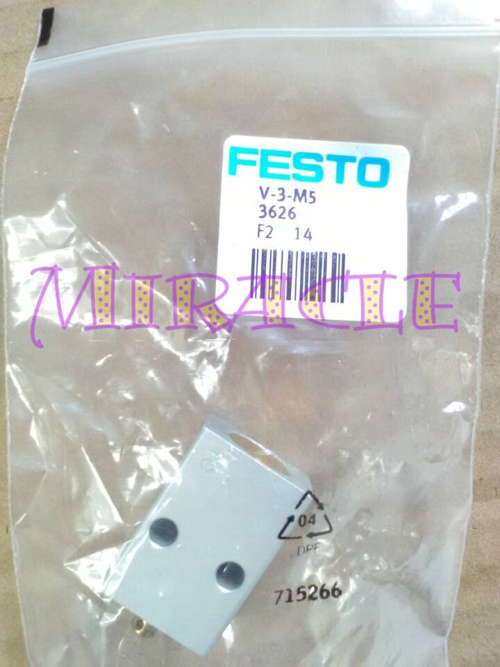 Festo V-3-m5 Series 286p Actuated Valve V3M5 for sale online | eBay