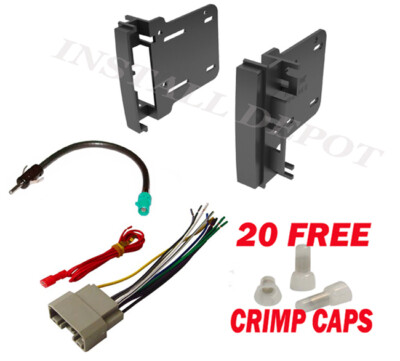 COMPLETE CAR RADIO STEREO DOUBLE DIN INSTALL TRIM KIT CD PLAYER ...