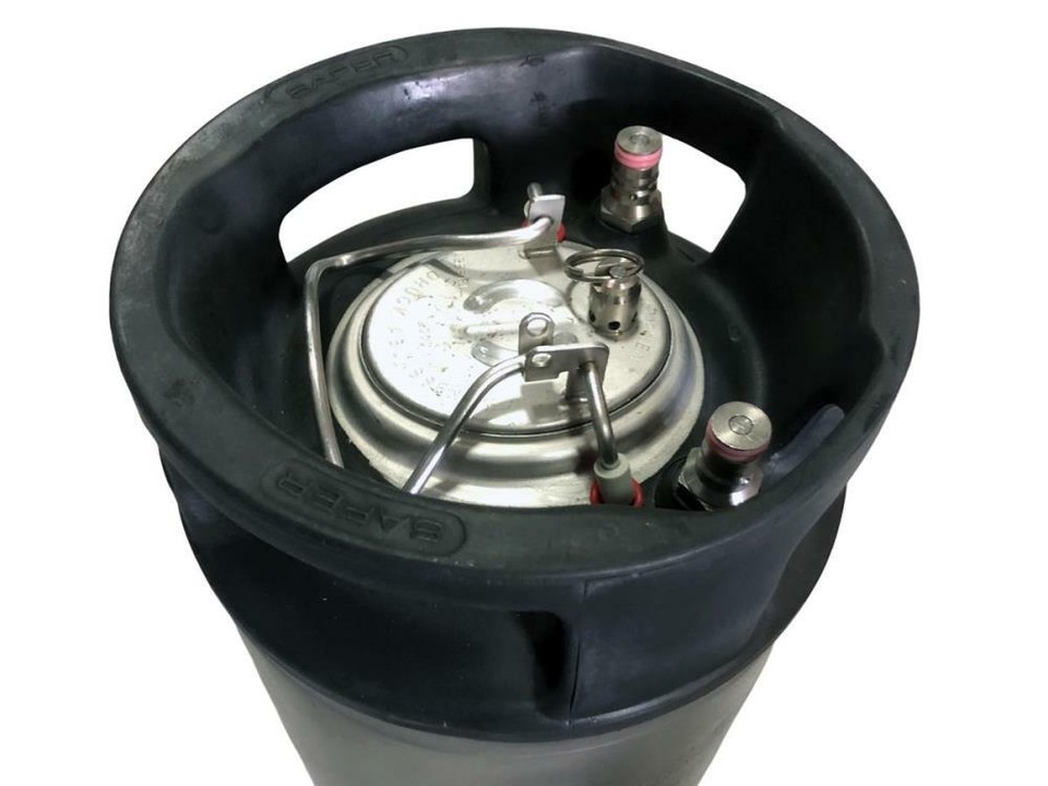 NC Keg Ball Lock Fass 9,0 Liter gebraucht mit Deckel Produktbehälter ...