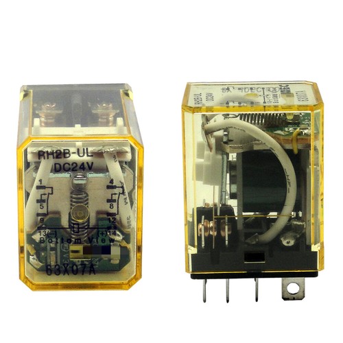 10Pcs RH2B-UL DC24V 24VDC Intermediate Relay 10A 240VAC 8Pins DPDT | eBay