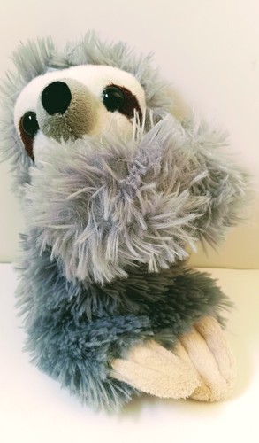 Wild Republic Gray Sloth Plush Hugger Slap Bracelet 8" | eBay
