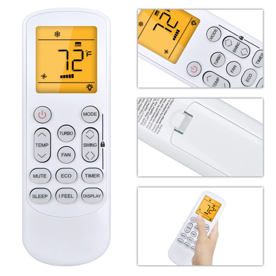 Remote For DELLA Vario / Econo Series Mini Split Air Conditioner With ...