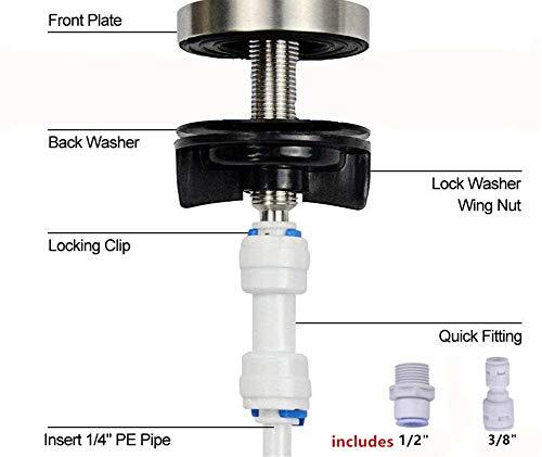 Black Drinking Water Faucet Stainless Steel Kitchen Bar Sink Water ...