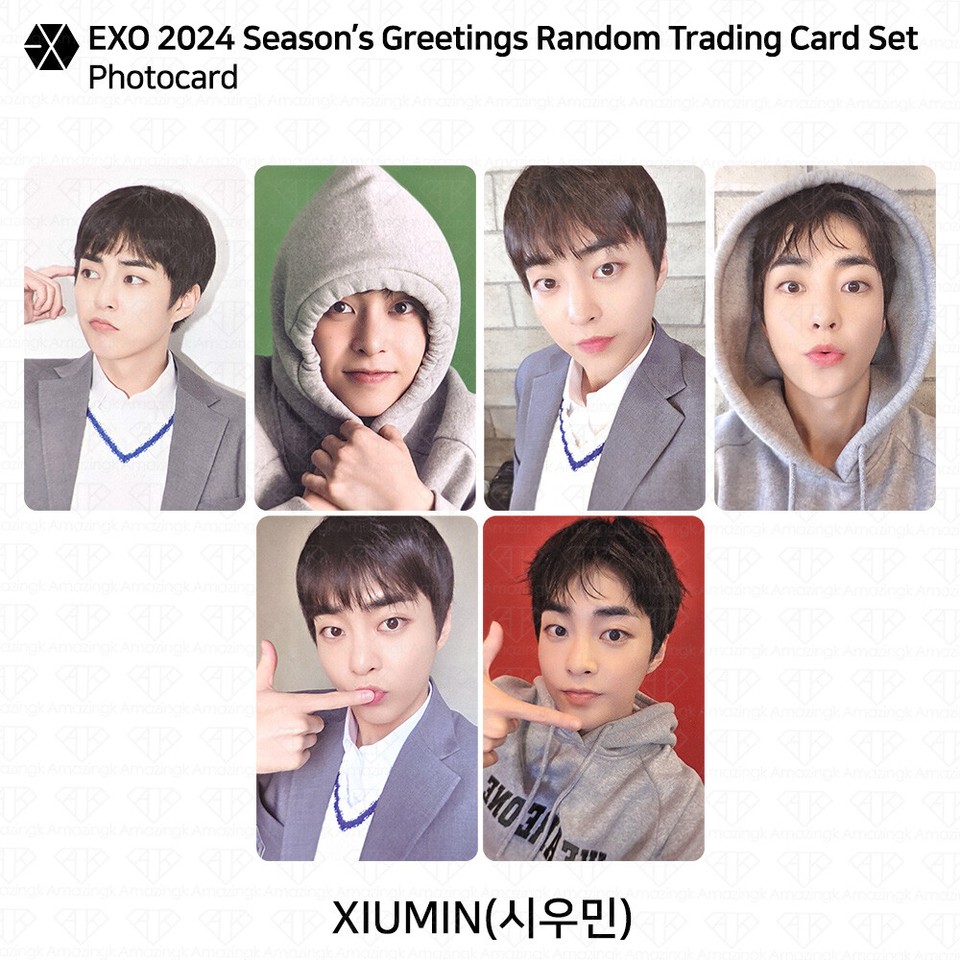 EXO 2024 Season's Greetings Random Trading Card Set Concept Selfie ...