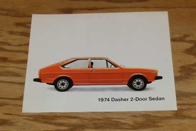 1974 Volkswagen VW Dasher 2-Door Sedan Specification Sheet Sales ...