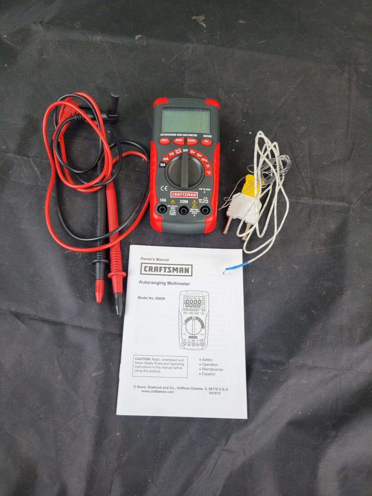 Craftsman 82008 8 Function Digital Autoranging Multimeter | eBay