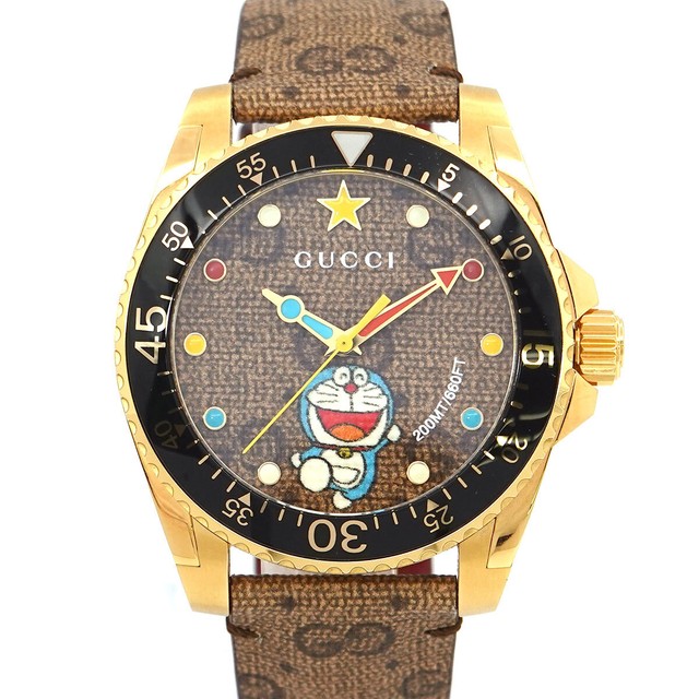 Gucci GUCCI Gucci Dive Doraemon Women YA136335 SS PVD TO5735 for sale ...