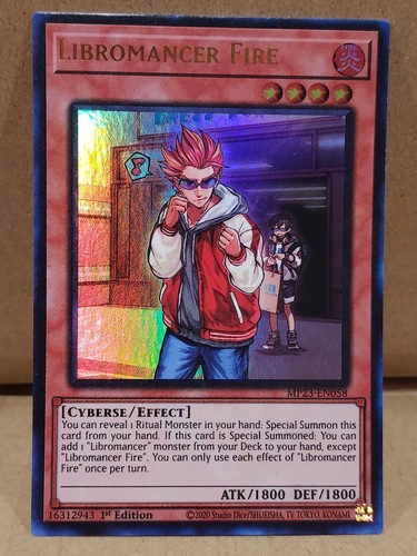 Libromancer Fire - MP23-EN058 Ultra Rare Yugioh! Holo Foil Nice! | eBay