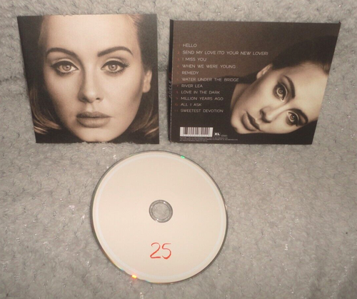 Adele 25 (CD, 2015) DISC & SLEEVE ONLY 634904074029 | eBay