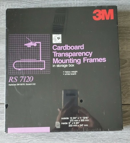 3M Cardboard Transparency MOUNTING FRAMES Pieces RS 7120 White Board ...