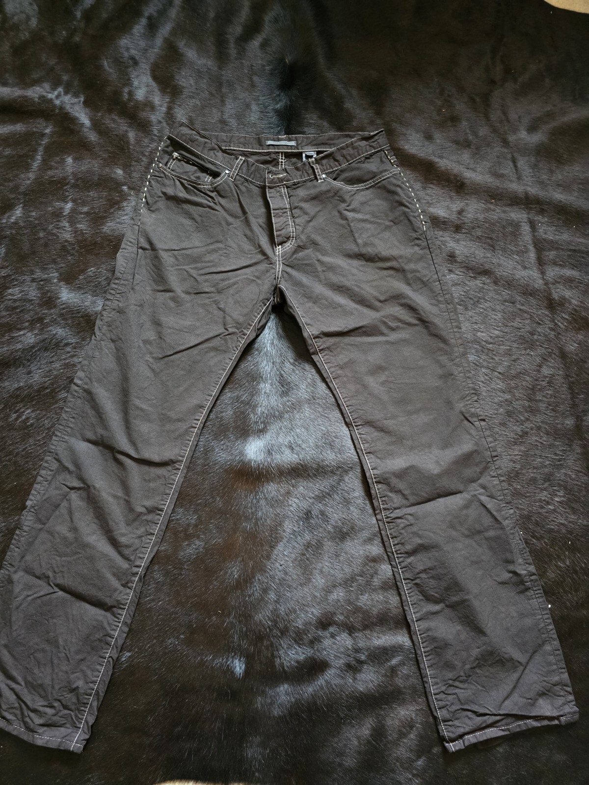 John Varvatos Men Black Skull Stud Button Fly Jeans - Gem