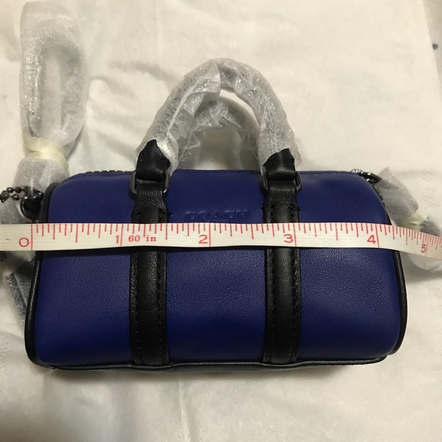 Coach Mini Duffle Bag/Purse Charm Keychain Coin Holder blue Leather for ...