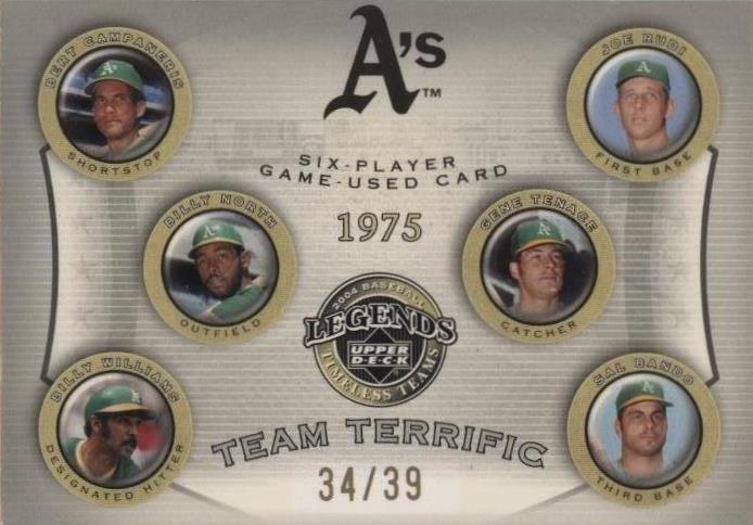 2004 Upper Deck Legends Timeless Teams - Team Terrific Game-Used Bat ...