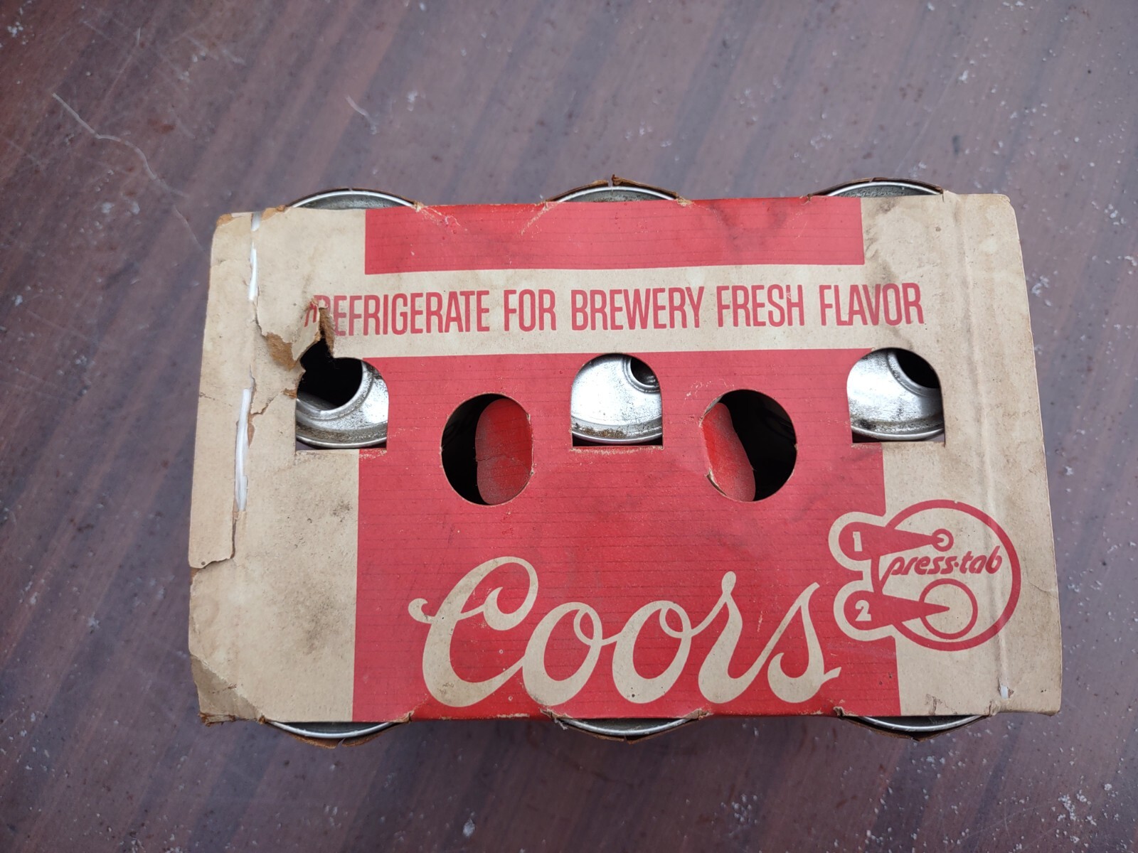 MID 1970s COORS BEER SIX PACK EMPTY CANS IN CARBOARD CASE,Press-Tab ...