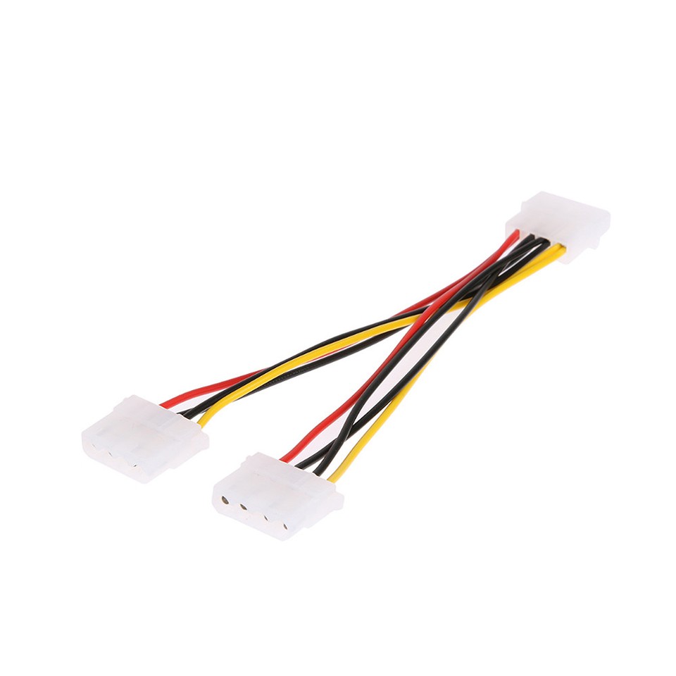 4 Pin D Type Female to 2 D Type Male Power Converter Adapter Splitter ...