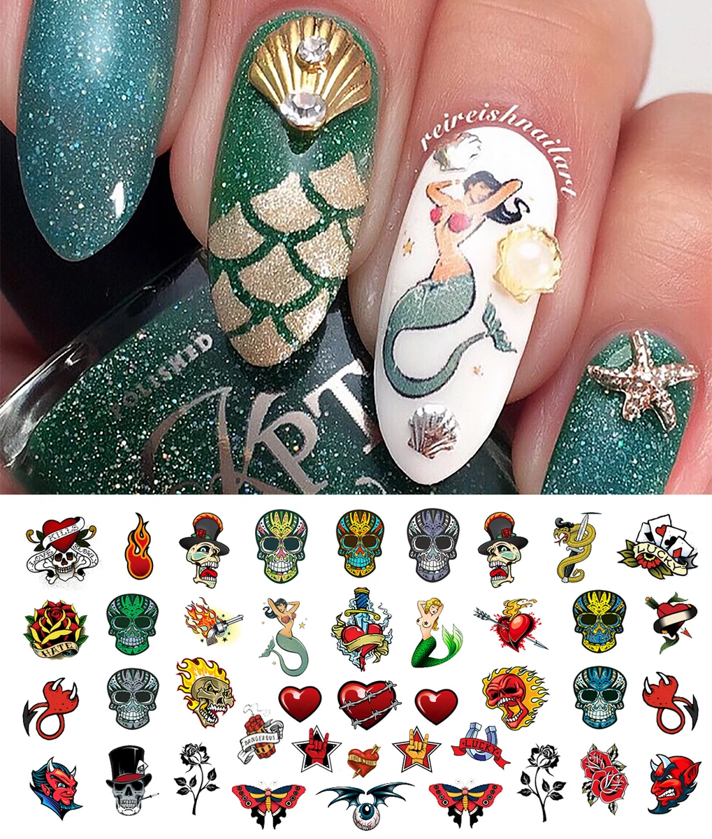 Little Mermaid Nail Art Stickers