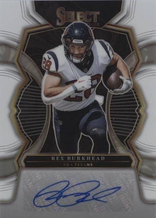2022 Panini Select - Signatures Rex Burkhead #SIP-RB White Prizm /35 ...