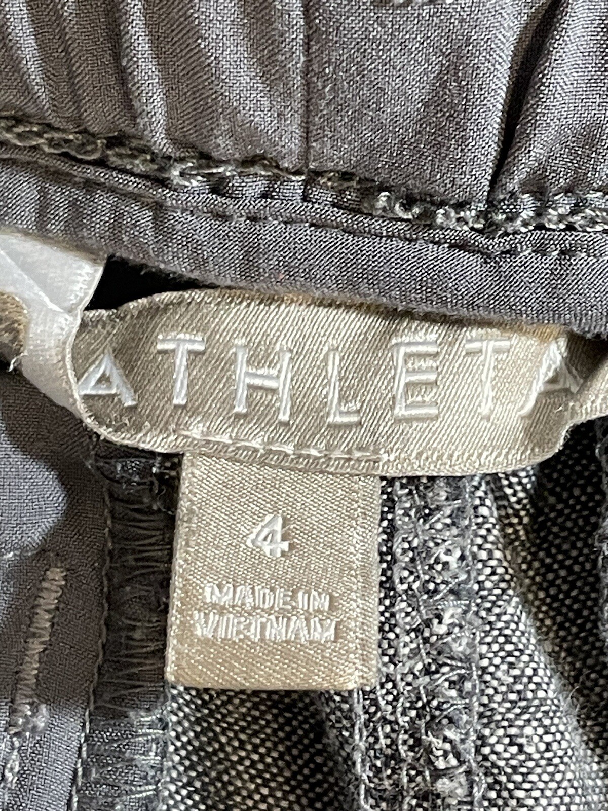 Athleta Beachside Bali Gray Linen Shorts Womens Size 4 Resort Pool ...