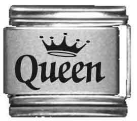 Clearly Charming Queen Laser Italian Charm | eBay