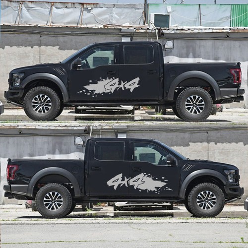 Graphic Mud Splash 4x4 Car Sticker Decal For Ford Raptor F-150 Toyota ...