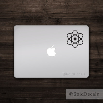 Atom -- Vinyl Decal Bumper Window Sticker Laptop Decal Science Atheist ...