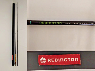 Redington Path Fly Fishing Rod 2 pc 9 ft 590-2 w/ Zip Up Hard Case # ...