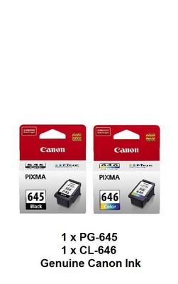 Genuine Canon PG645 PG-645+CL646 CL-646 ink cartridges for MG2460 ...