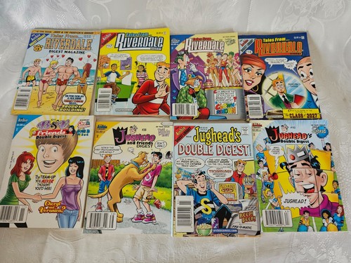 8 ARCHIE COMICS DIGEST 4 tales from Riverdale + B&V Friends + 3 JUGHEAD ...