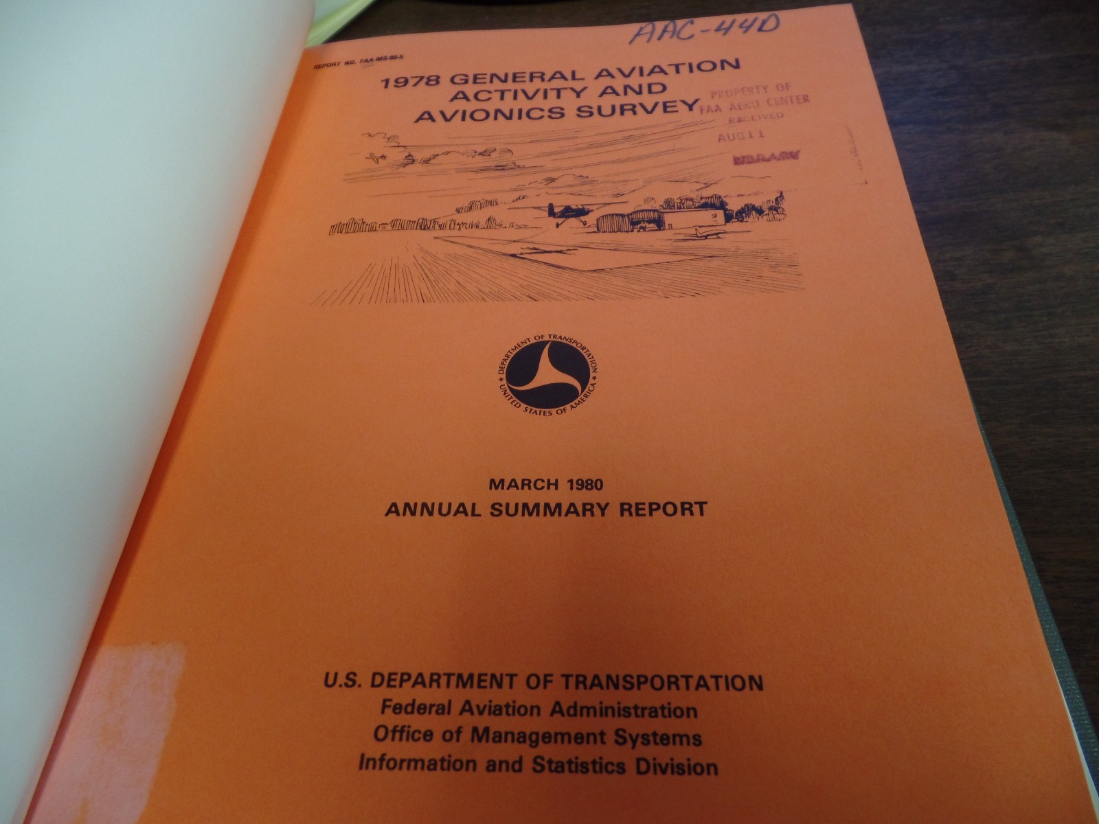 US FAA General Aviation Activity & Avionics Survey 78-80 Ex-FAA Book ...