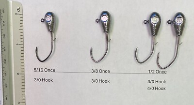 Tear Drop Jigs with wire keeper (Unpainted) Pack of 25 | eBay