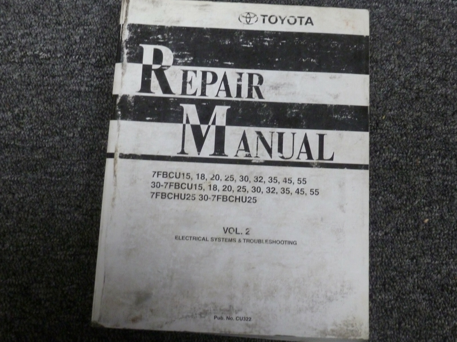 Toyota 30-7FBCU55 7FBCHU25 30-FBCHU25 Forklift Electrical Wiring ...