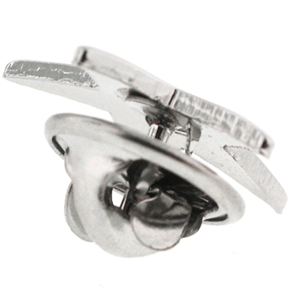 PinMart's Classic Shiny Silver Star Lapel Pin Employee Student ...