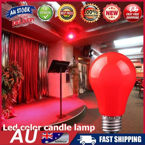 E27 5W 175-265V LED Color Candle Lamp KTV Party Stage Light Decor (Red ...