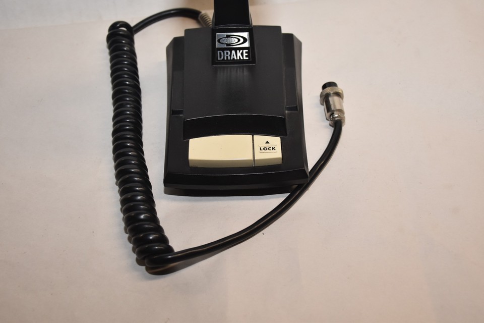 DRAKE ASTATIC desktop ham radio MIC MICROPHONE untested - black | eBay