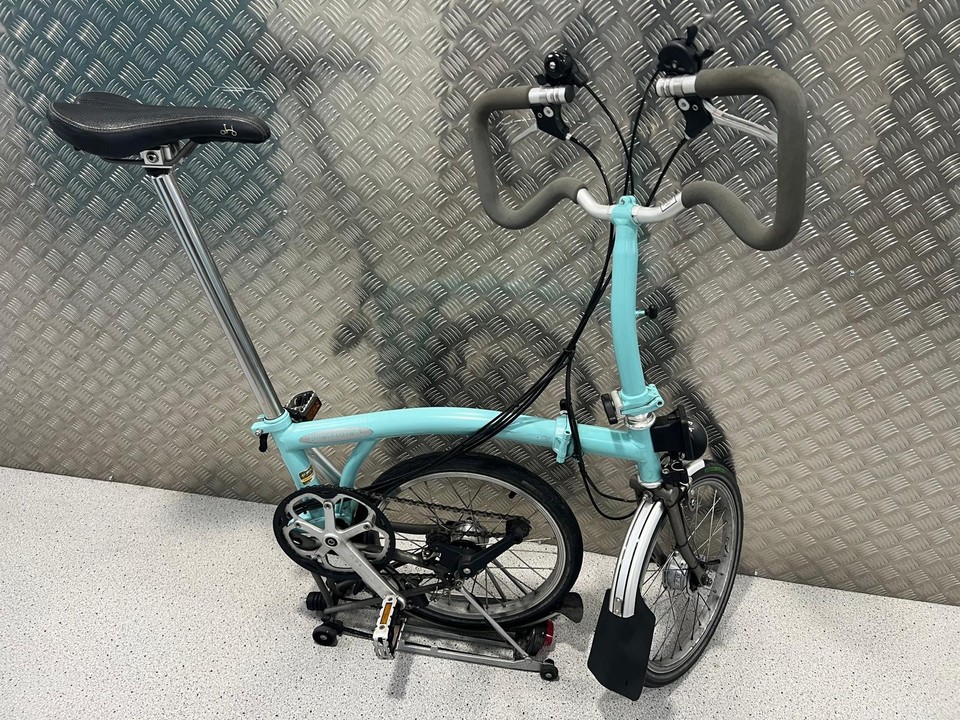 BROMPTON P6R-X TURKISH GREEN TITANIUM IN GOOD CONDITION **WORLDWIDE ...