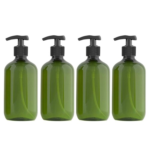 4pcs 500ml Empty Pump Bottle Dispenser Empty Refillable Body Soap ...
