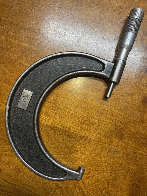 Lufkin 1914 Micrometer Outside 3" to 4" Machinist Caliper Tool Smooth ...